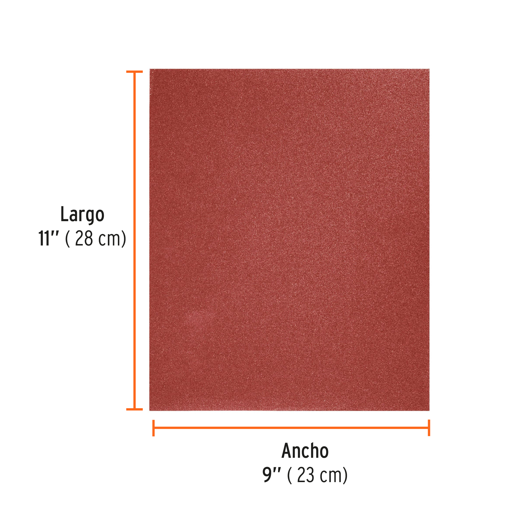 LIMER-100 Lija de esmeril roja grano 100 de óxido de aluminio, Truper - 11645 - Ferredepot