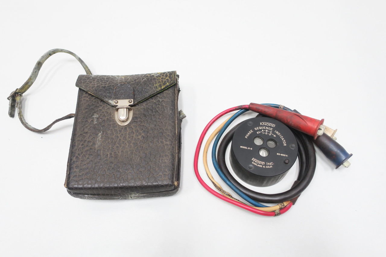 KNOPP K-3 PHASE SEQUENCE INDICATOR TEST EQUIPMENT - MRO INDUSTRIAL