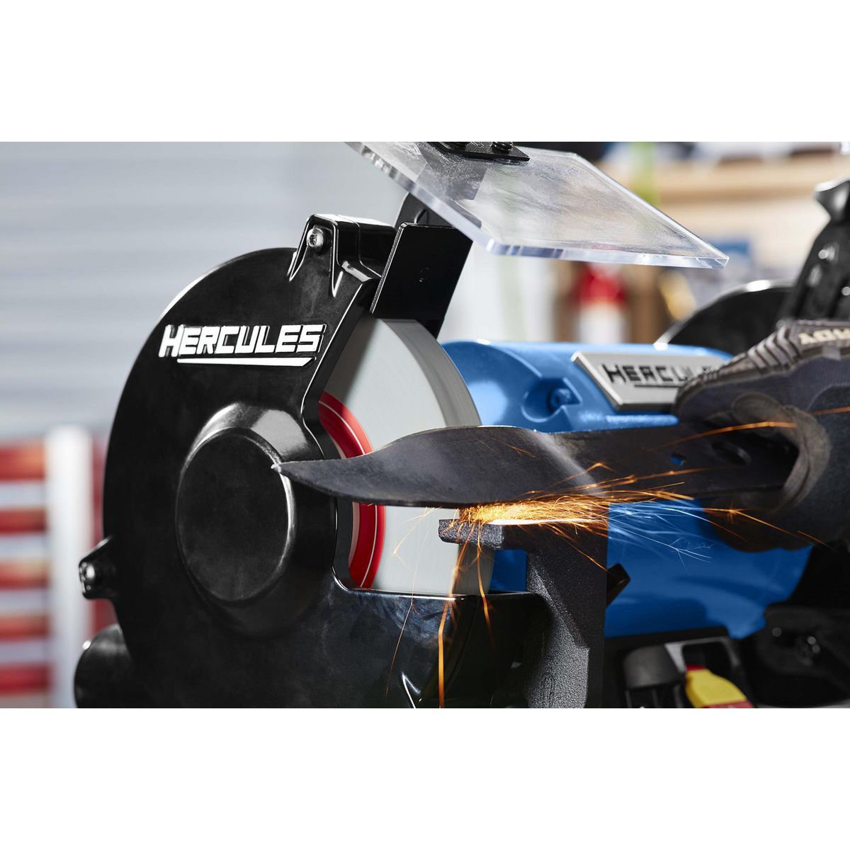 Hercules 8 in. Heavy Duty Professional Bench Grinder - 70557 - Ferredepot