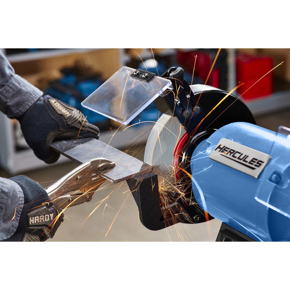 Hercules 8 in. Heavy Duty Professional Bench Grinder - 70557 - Ferredepot