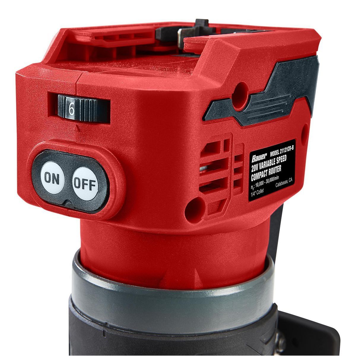 Bauer 20V Brushless Cordless Variable Speed Compact Router, Tool Only - 58803 - Ferredepot