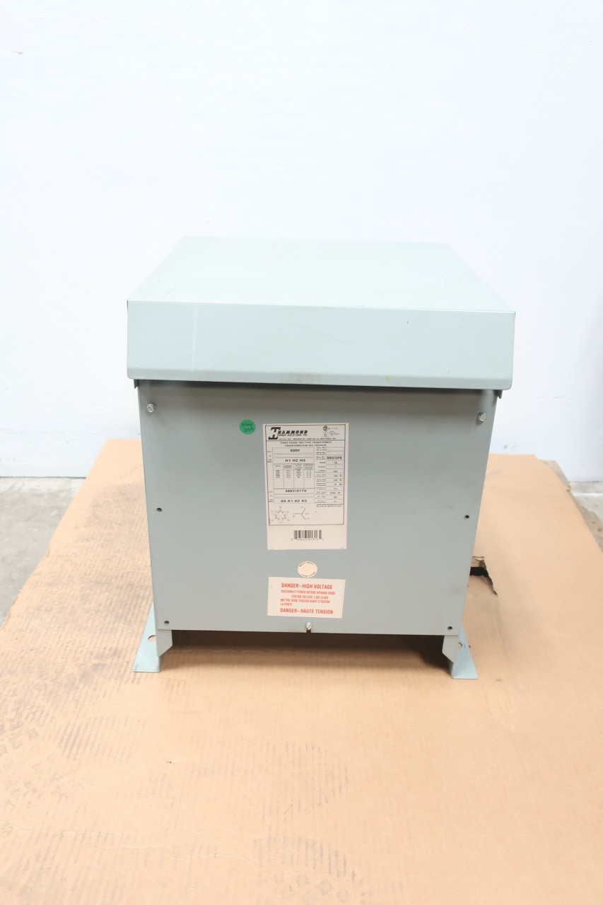 HAMMOND MK015PK TYPE 3PH 15KVA 600V-AC 277/480V-AC DRY POWER ...