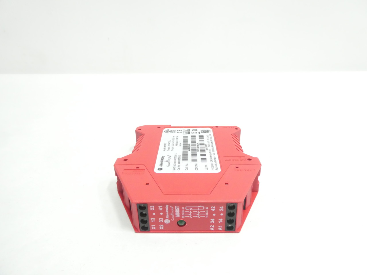 ALLEN BRADLEY MSR5T 440R-B23020 GUARDMASTER 24V-AC 24V-DC SAFETY RELAY ...