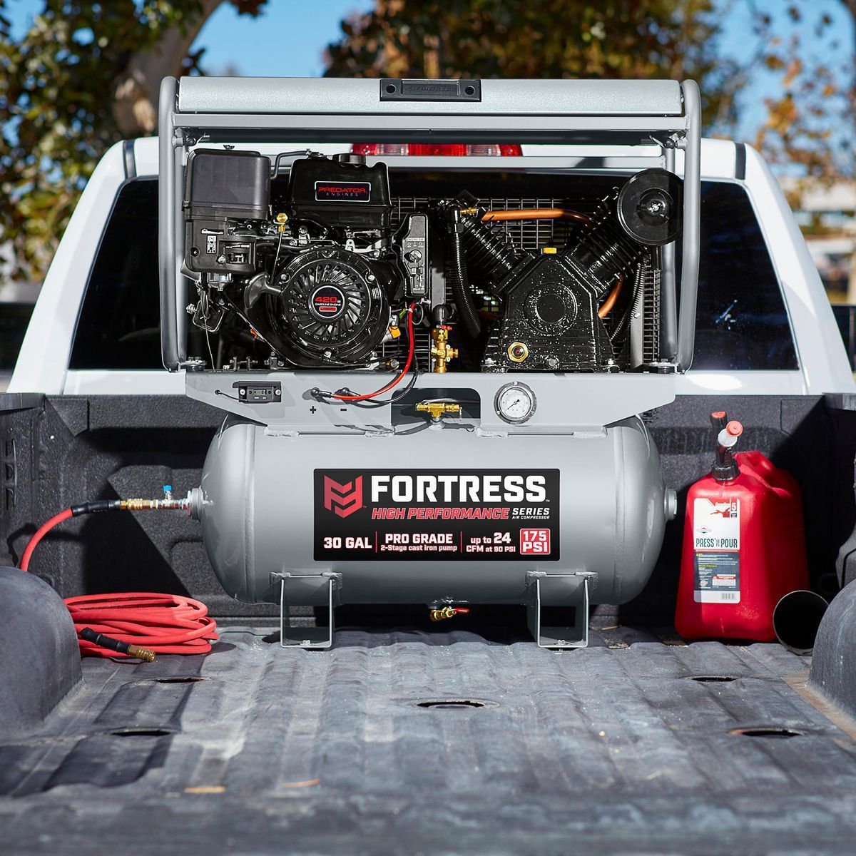 Fortress 30 Gallon, 420 cc Truck Bed Compressor - 59373 - Ferredepot