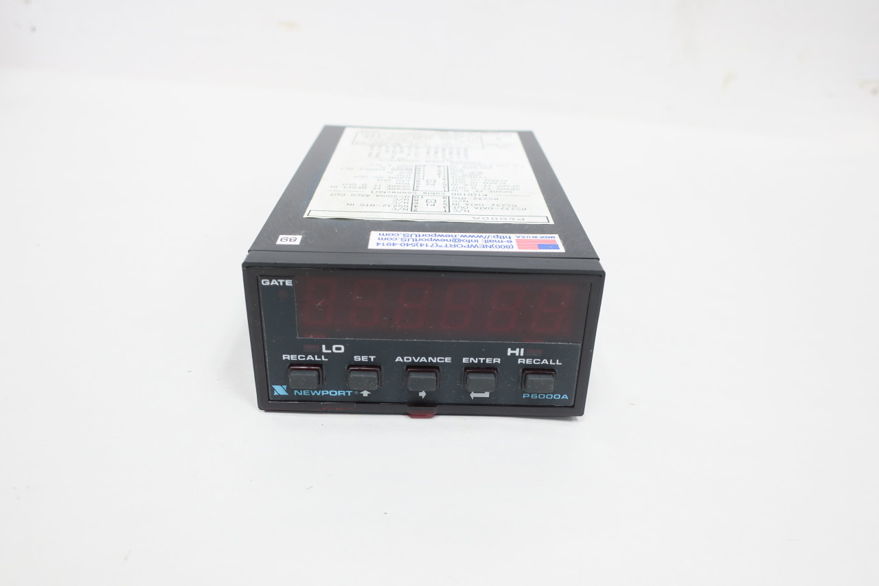 NEWPORT P6000A PROCESS METER COUNTER TIMER - MRO INDUSTRIAL