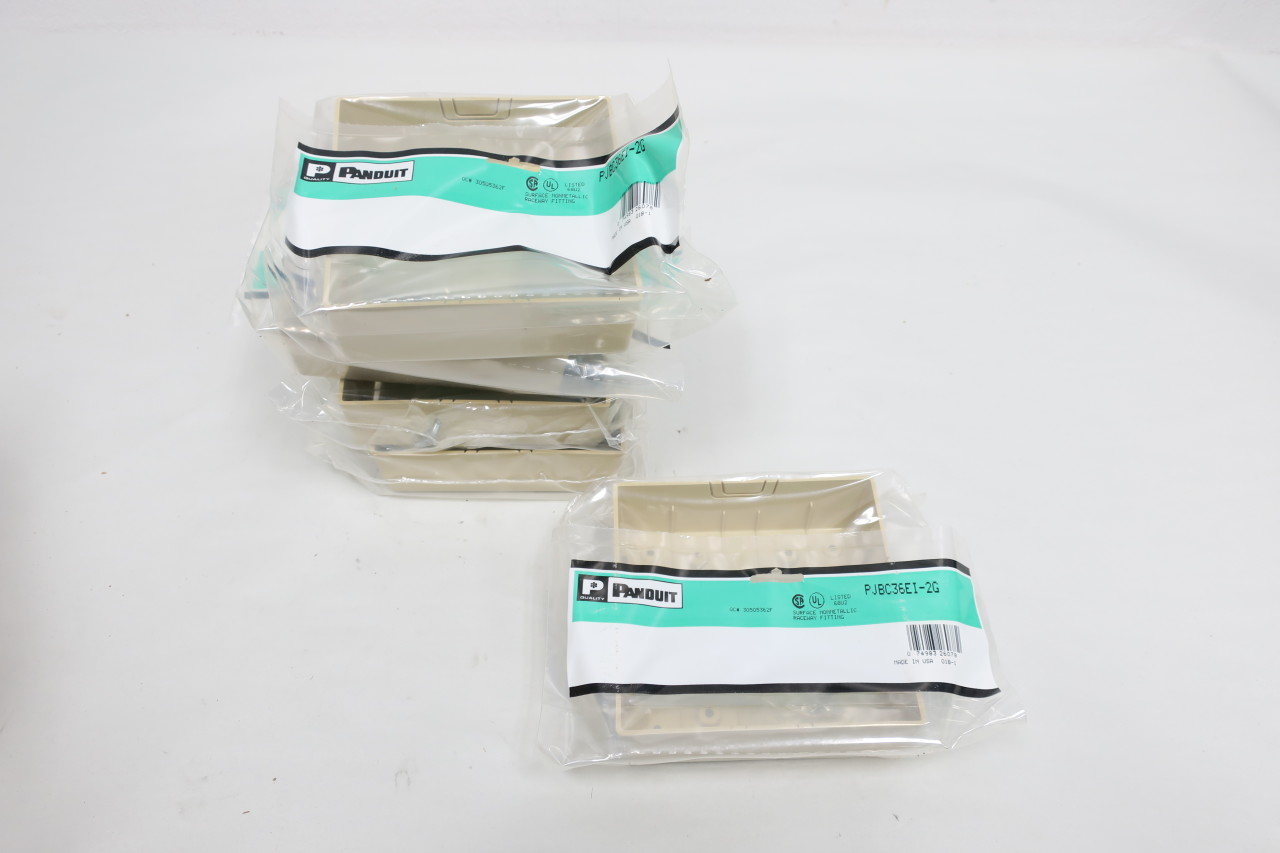 PANDUIT PJBC36EI-2G BOX OF 5 PAN-WAY JUNCTION BOX CONDUIT OUTLET BODIES ...