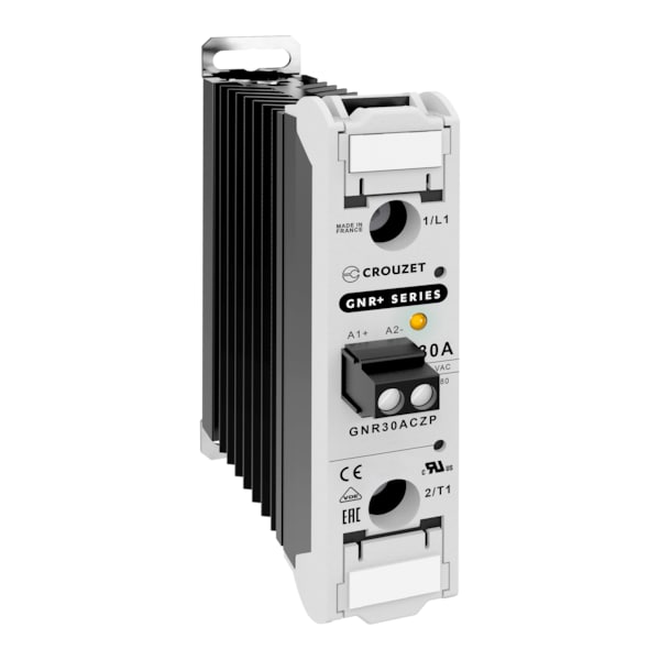 Crouzet SSR, 1 Fase, Riel DIN, 30A, EN 180-280 VAC, SALIDA 500 VAC ...