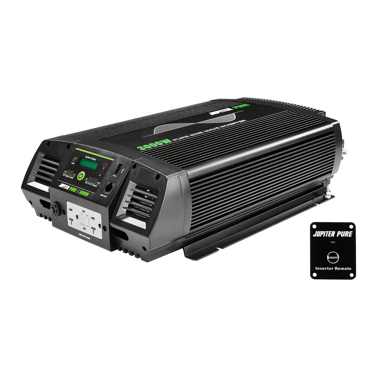 Jupiter Pure 3000 Watt Continuous/6000 Watt Peak Pure Sine Wave Power ...