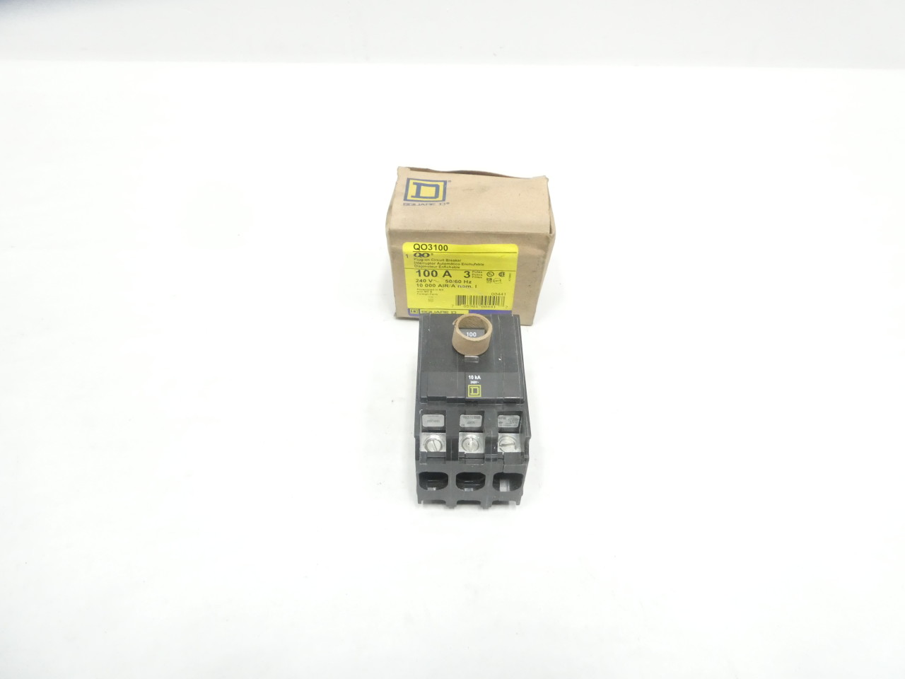 SQUARE D QO3100 3P 100A AMP 240V-AC MOLDED CASE CIRCUIT BREAKER - MRO ...