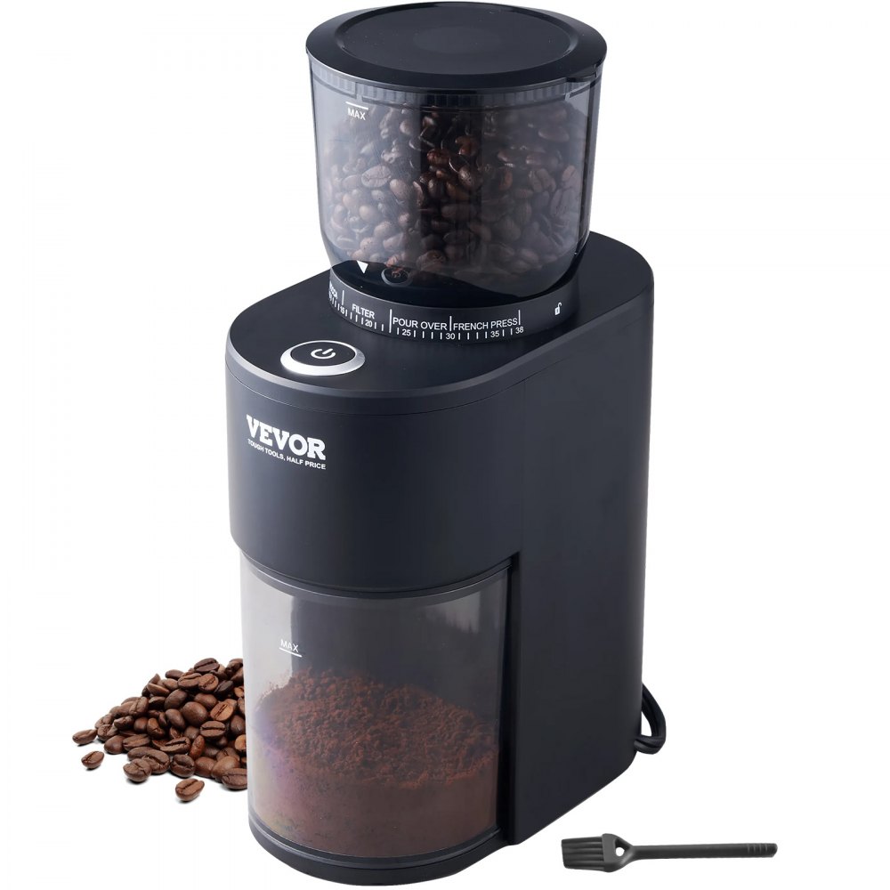 VEVOR Coffee Grinder with 38 Precise Conical Burr Coffee Grinder 5.3 ...