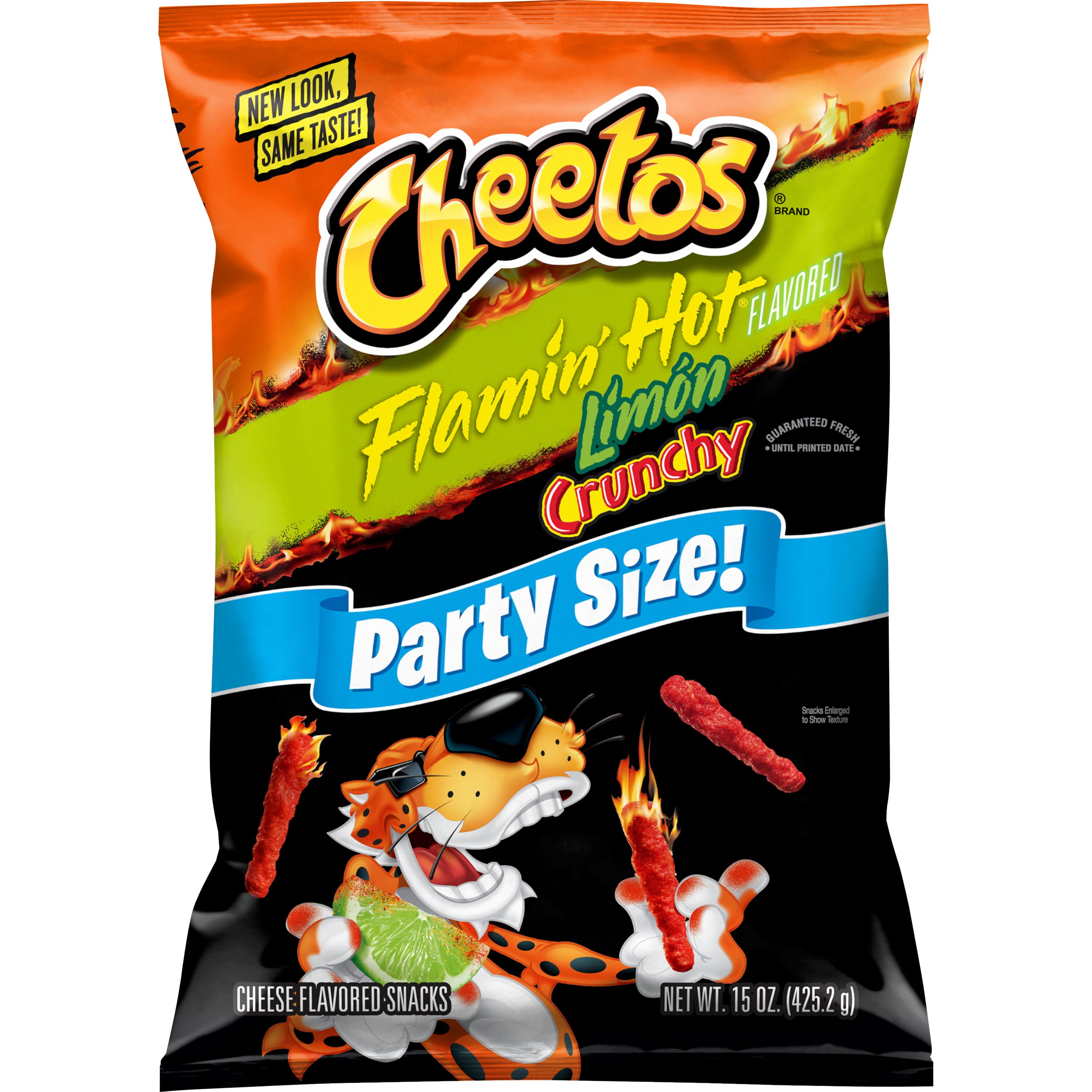 Botanas Cheetos Crunchy Flamin' Hot sabor Limón, bolsa de 8.5 oz - MrSnack