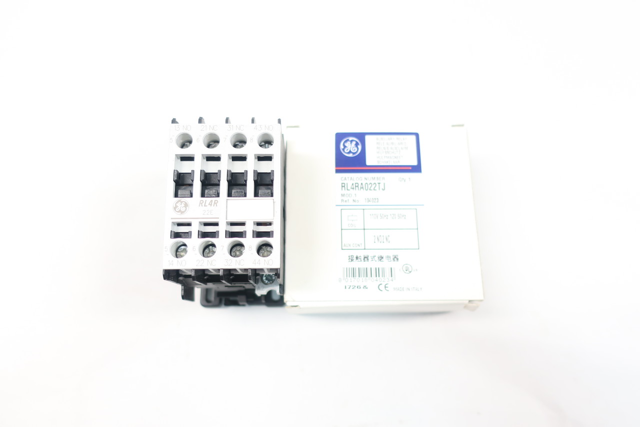 GENERAL ELECTRIC GE RL4RA022TJ AUXILIARY 120V-AC OTHER RELAY - MRO ...