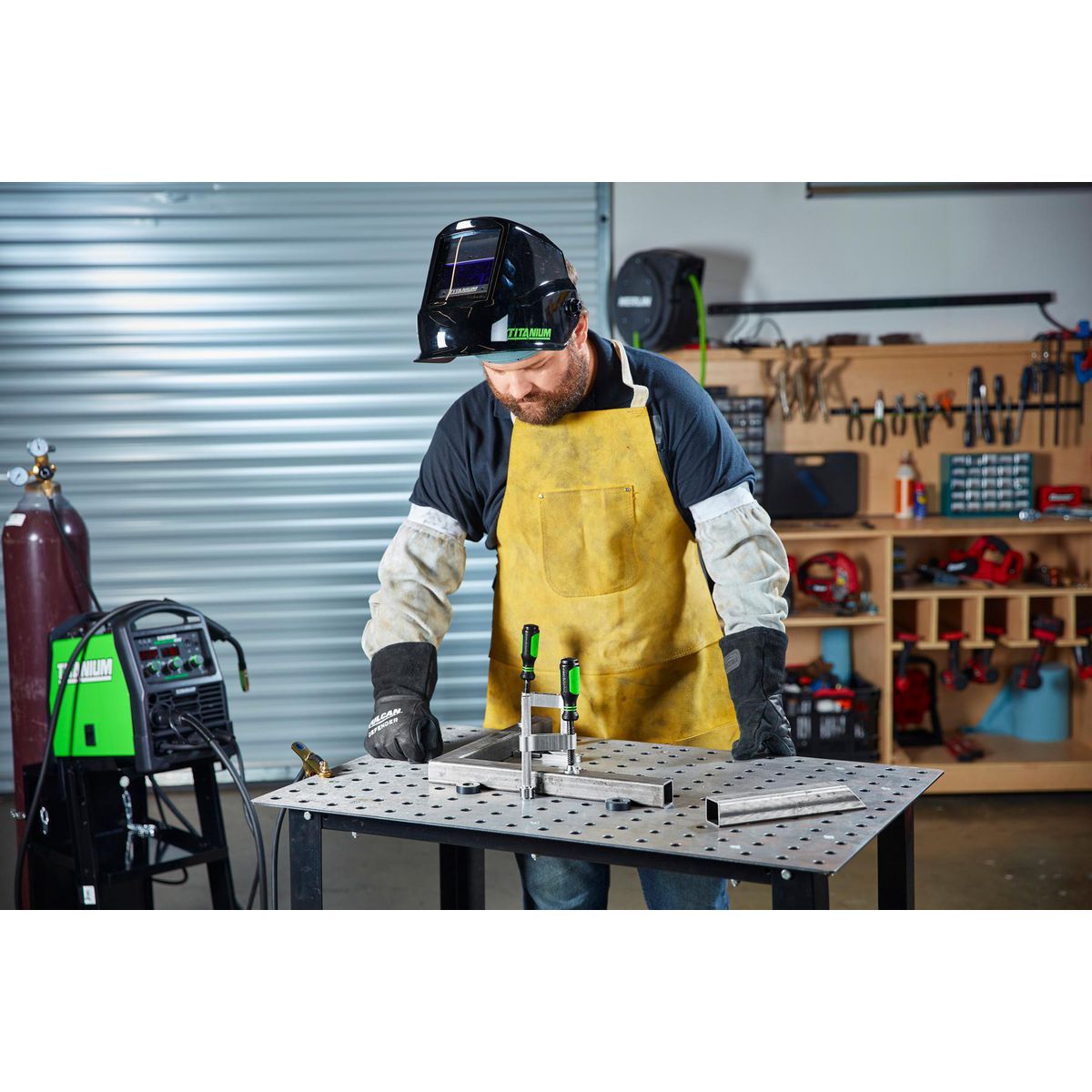 Titanium 36 in. x 24 in. Modular Welding Table with Welding Fit-Up Kit ...