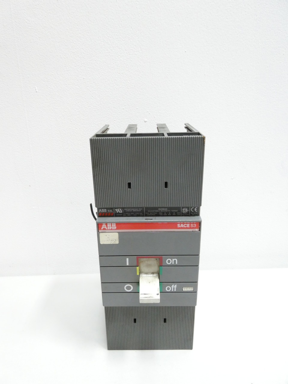 ABB S3L SACE S3 3P 100A AMP 600V-AC 600V-DC MOLDED CASE CIRCUIT BREAKER - MRO INDUSTRIAL