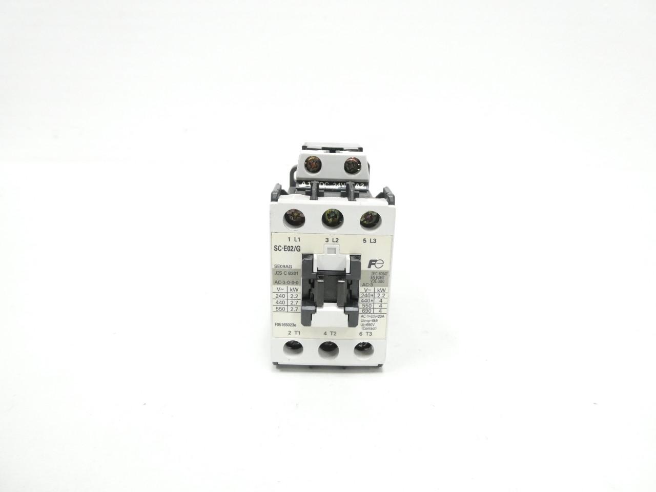 FUJI ELECTRIC SC-E02/G 24V-DC 20A AMP 5HP AC CONTACTOR - MRO INDUSTRIAL