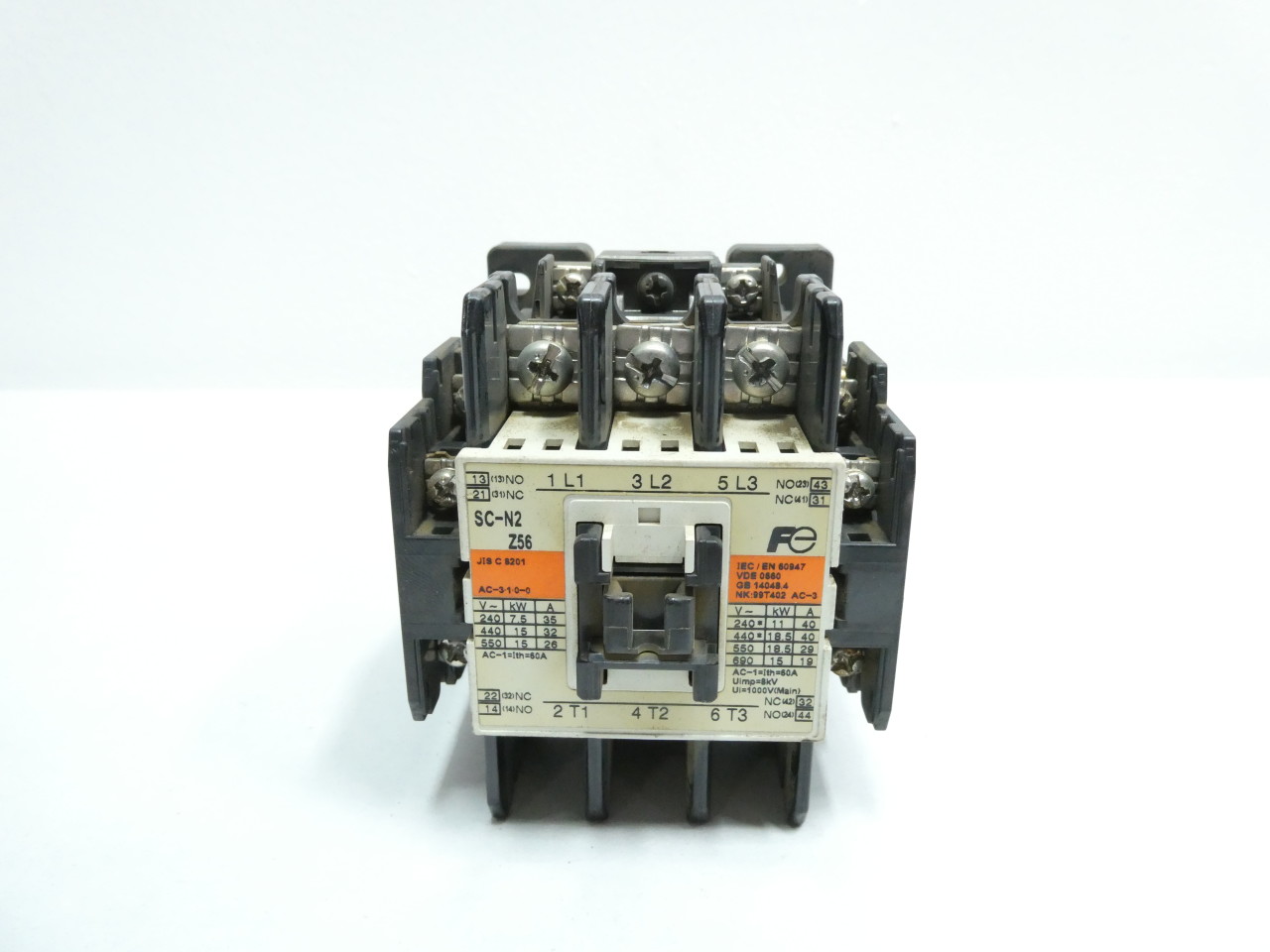 FUJI SC-N2 Z56 220-240V-AC 60A AMP 30HP AC CONTACTOR - MRO INDUSTRIAL