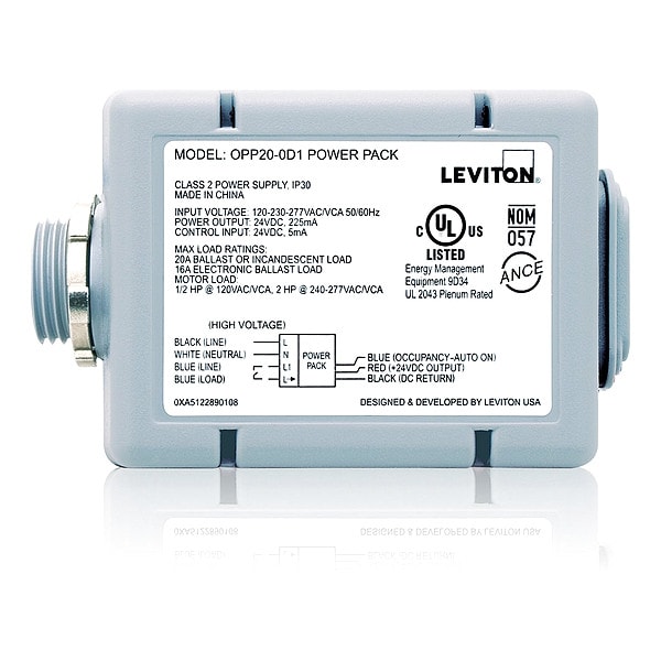Leviton Occupancy Sensor Power Pack, Gris - OPP20-D1 - FerreDepot