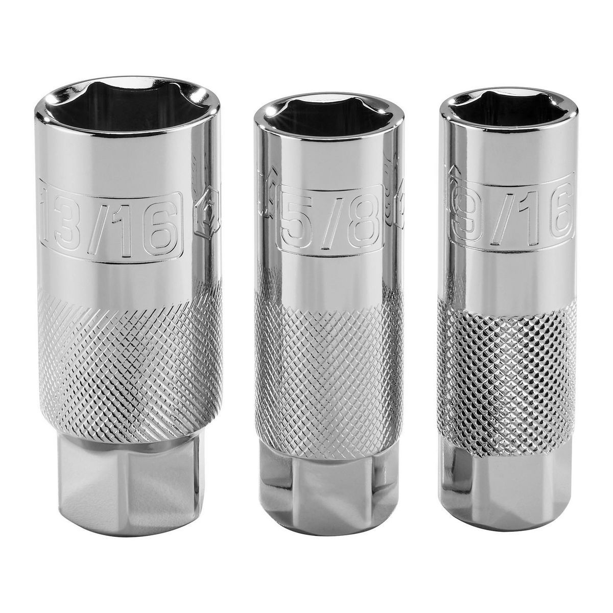 Quinn 3/8 in. Drive SAE and Metric Spark Plug Socket Set, 14-Piece ...