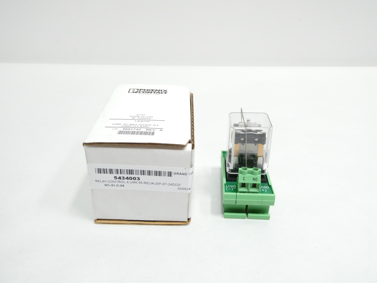 PHOENIX CONTACT UMK 45-REL/KUEP-ST-24DC/21-EHC 24V-DC RELAY MODULE ...