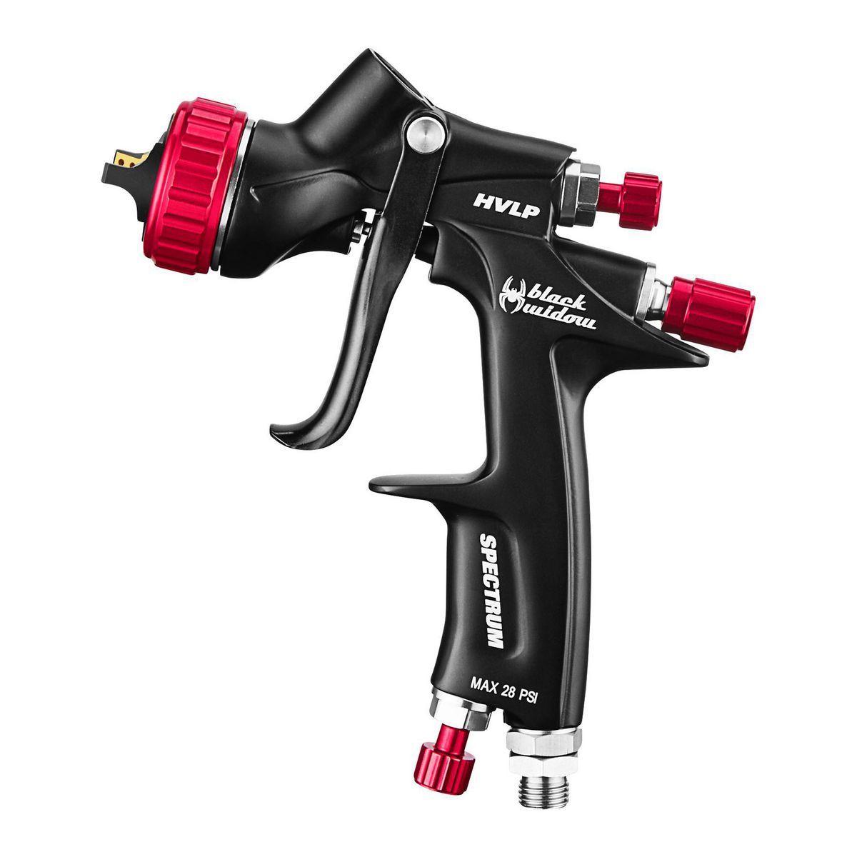 Black Widow By Spectrum Professional HVLP Gravity-Feed Air Spray Gun ...