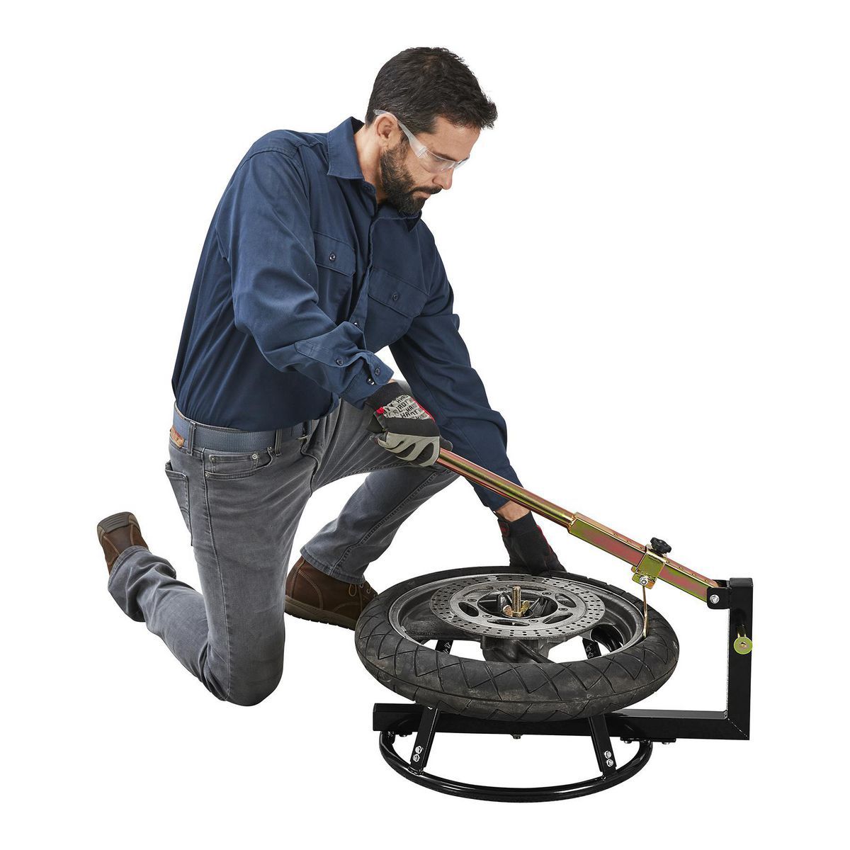 Pittsburgh Motorcycle Tire Change Stand with Bead Breaker - 58770 ...