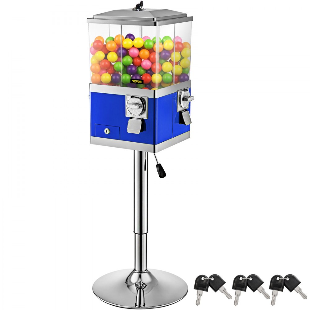 VEVOR Vending Machine with Stand, Blue Quarter Candy Dispenser ...