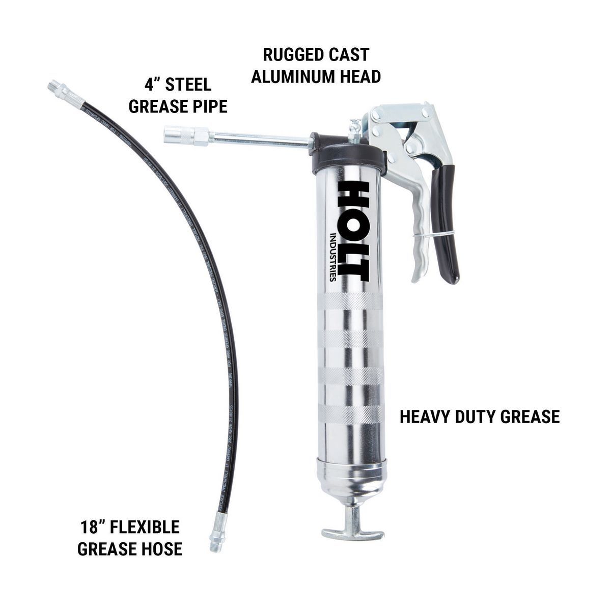 Holt Industries Pistola de Grasa con Mango Profesional - 64381 - FerreDepot