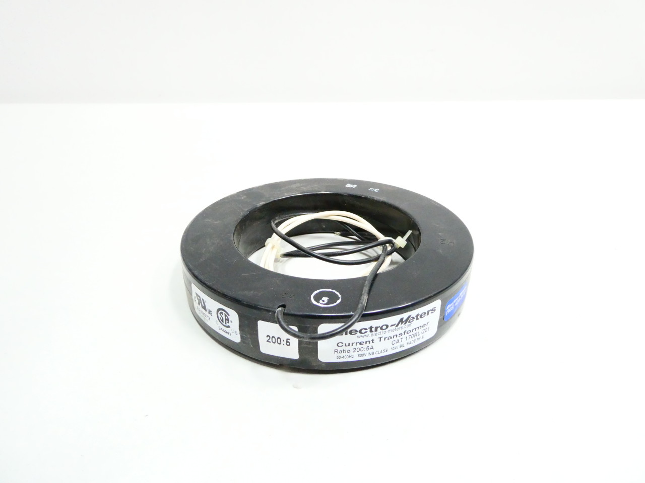 ELECTRO-METERS 170RL-201 200:5A 600V-AC CURRENT TRANSFORMER - MRO ...