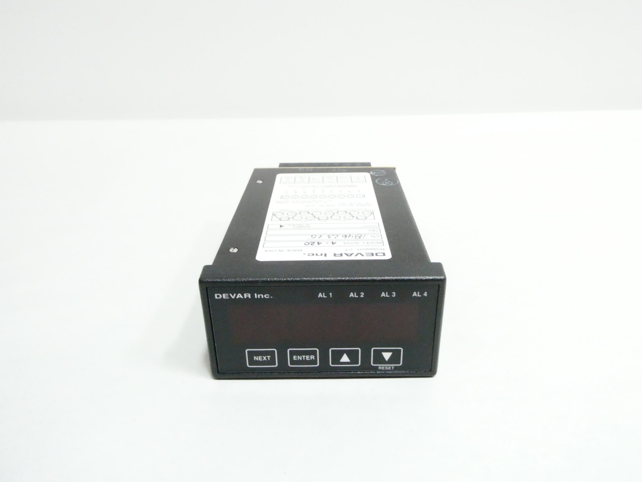DEVAR 3019A-4-420 PROCESS SIGNAL INDICATOR CONTROLLER OTHER PANEL METER ...