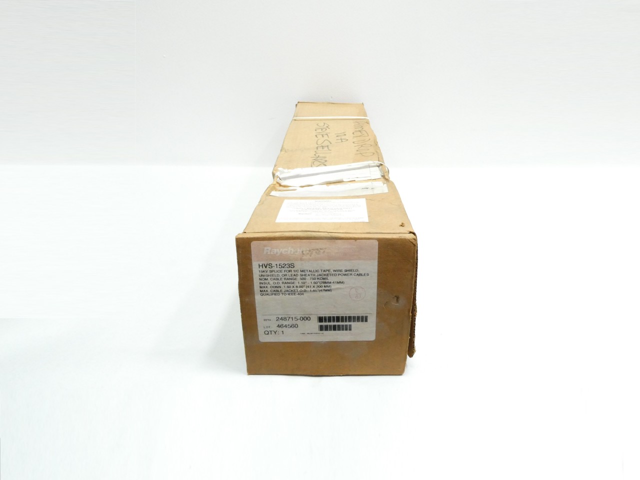 RAYCHEM HVS-1523S 15KV SHEILDED POWER CABLE JOINT 1/C 500-750KC/MIL 1.1 ...
