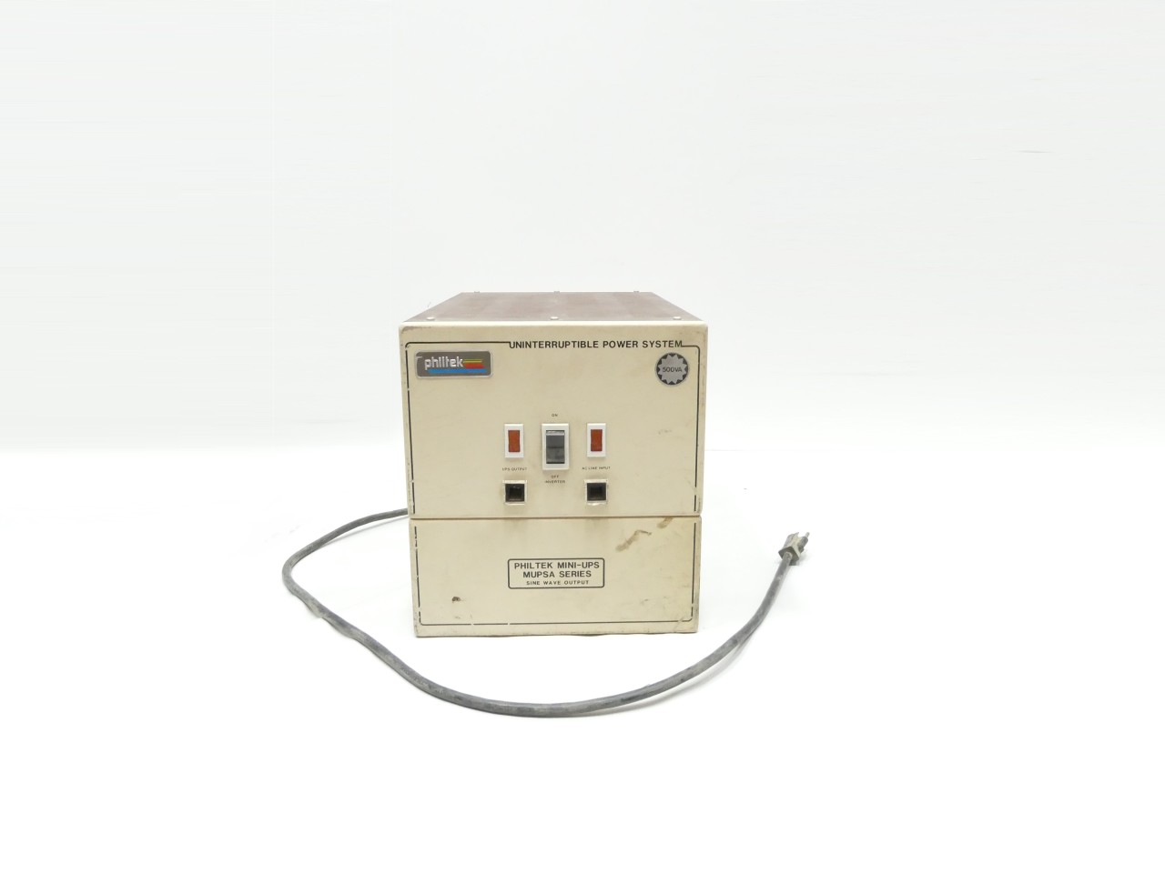 PHILTEK ELECTRONICS MUPSA-500 MINI-UPS MUPSA-SERIES 120V-AC 117V-AC ...