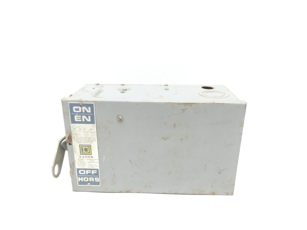 SQUARE D PQ-4603 I-LINE BUSWAY 3P 30A AMP 600V-AC FUSIBLE DISCONNECT ...