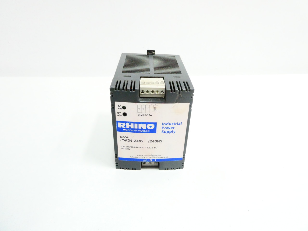RHINO PSP24-240S 100-115/220-240V-AC 10A AMP 24V-DC 240W AC TO DC POWER ...