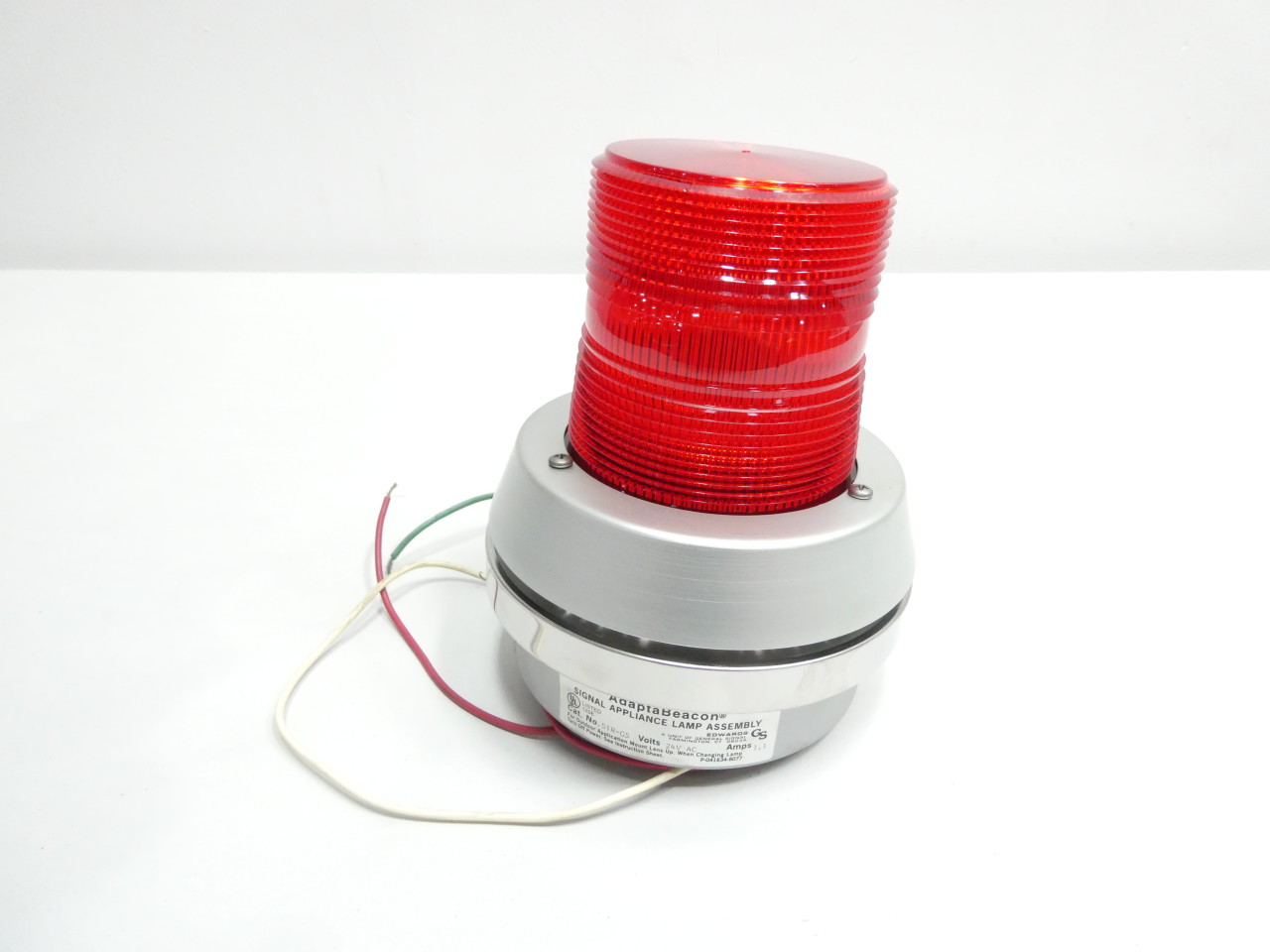 EDWARDS GS 51R-G5 ADAPTABEACON FLASHING BEACON RED 24V-AC LIGHT MODULE ...