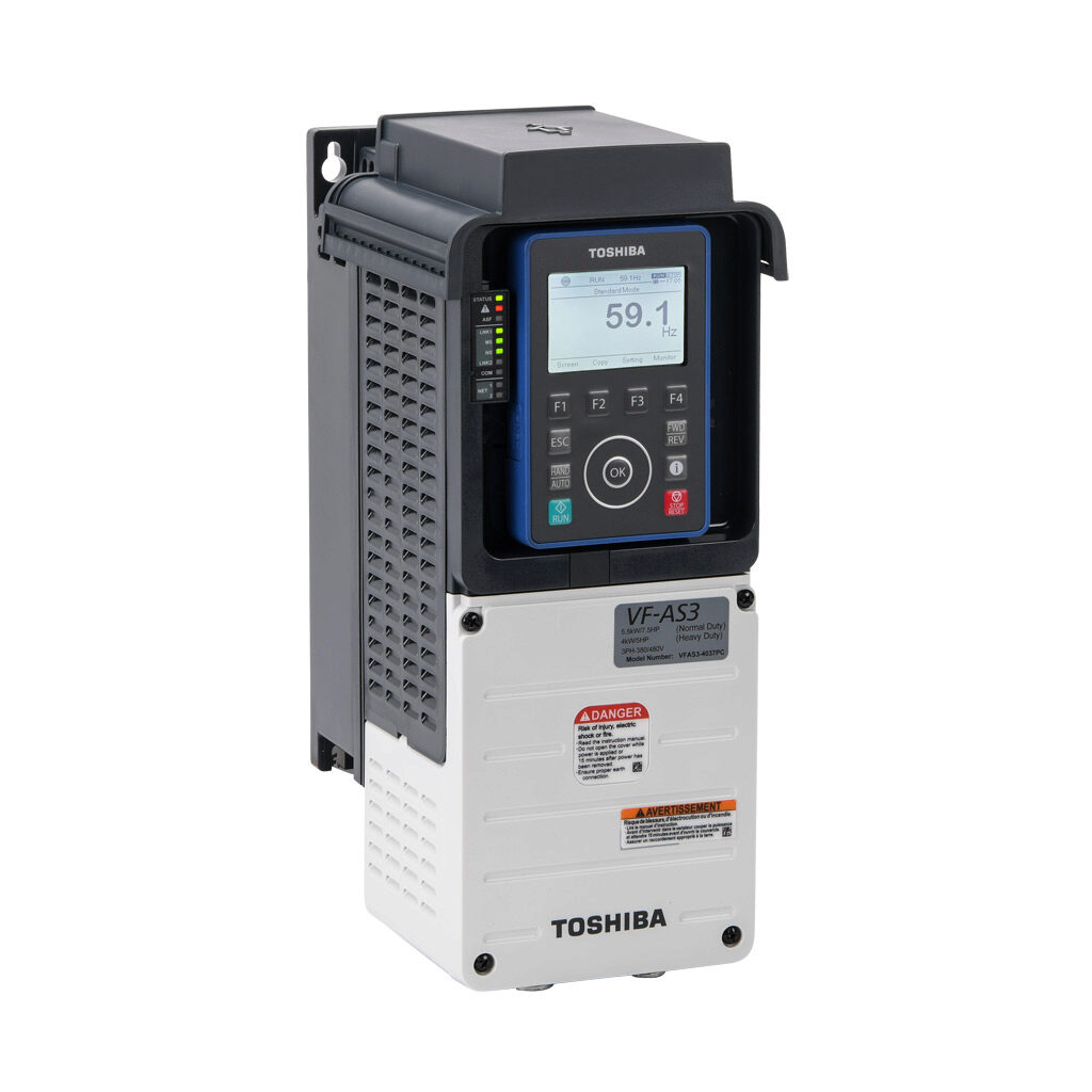 VFAS3-4037PC - Toshiba AS3 series AC high-performance drive, UL Type 1, 460 VAC, 5hp with 3 ...