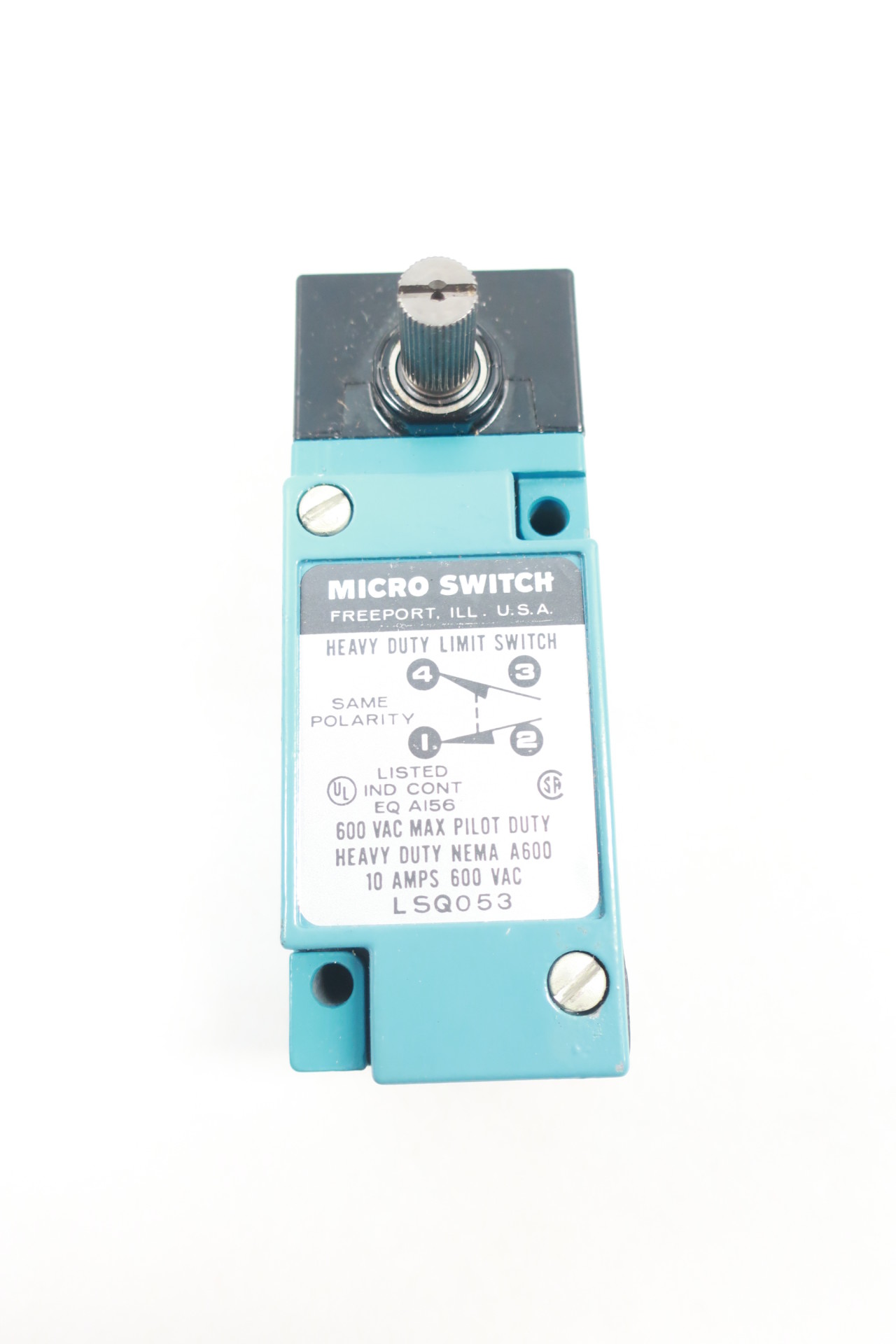 MICRO SWITCH LSQ053 600V-AC LIMIT SWITCH - MRO INDUSTRIAL