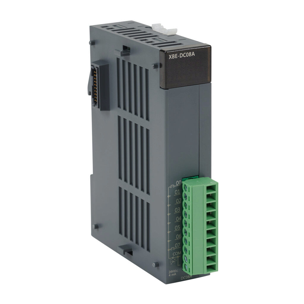 XBE-DC08A - LS Electric XGB discrete input module, 8-point, 24 VDC, sinking/sourcing, 1 common(s ...