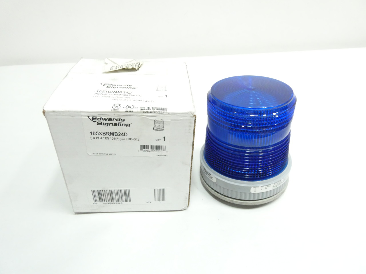 EDWARDS SIGNALING 105XBRMB24D LED WARNING BLUE 24V-DC LIGHT MODULE ...