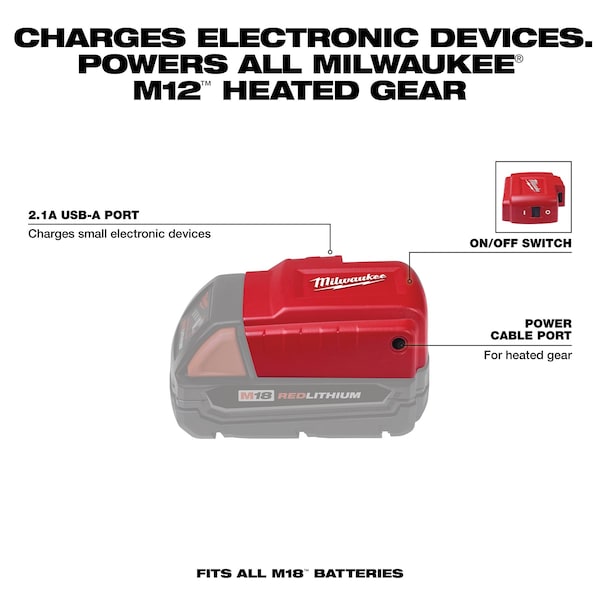 Milwaukee Tool M18 Power Source - 49-24-2371 - FerreDepot
