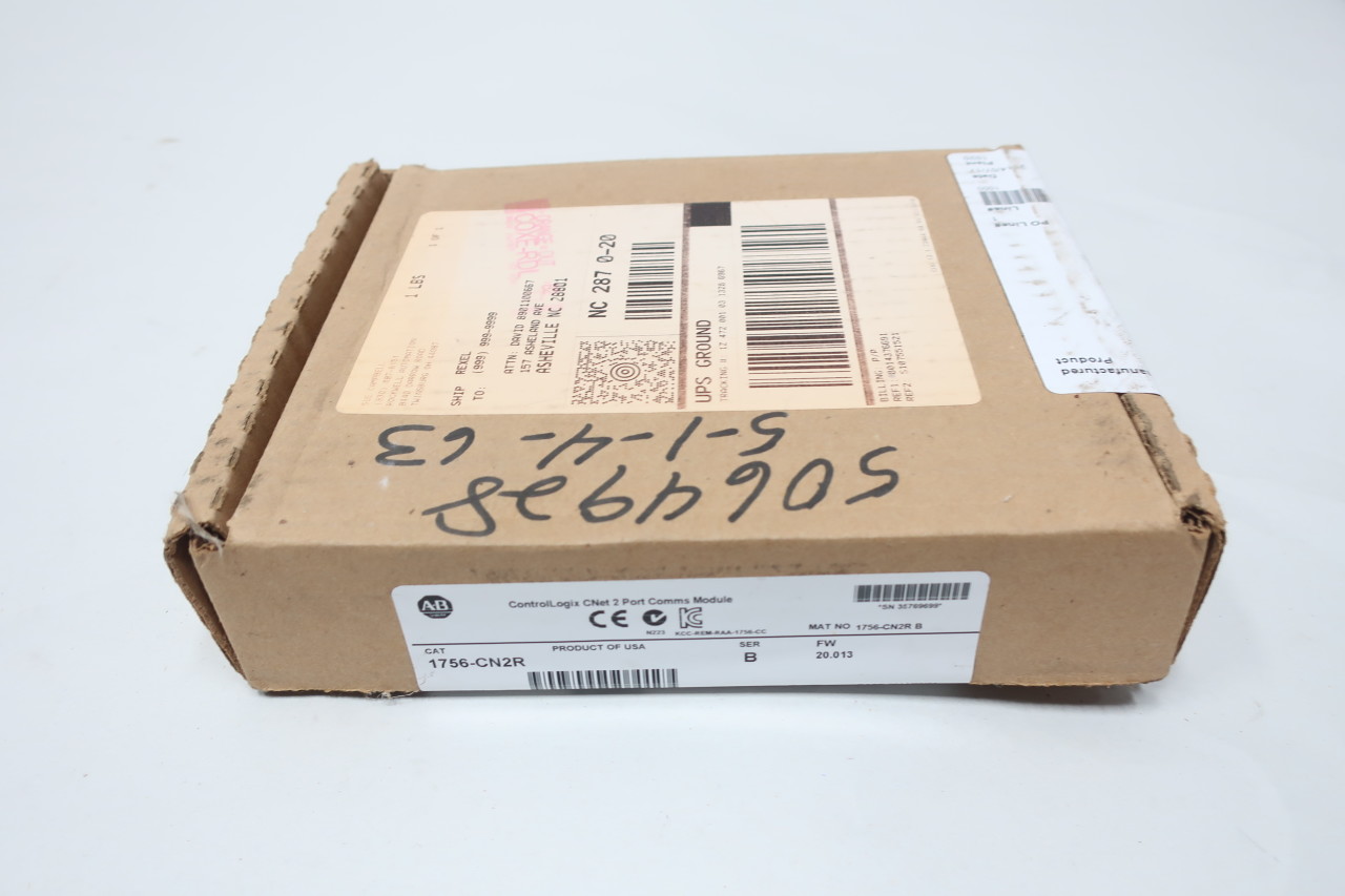 ALLEN BRADLEY 1756-CN2R CONTROLLOGIX CNET 2 PORT SER B ETHERNET AND ...
