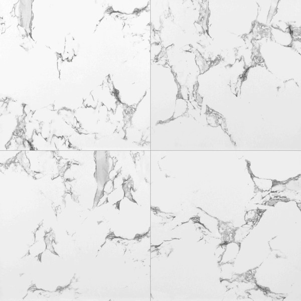 Msi Statuario 24 In. X 24 In. Glazed Porcelain Floor And Wall Tile, 4PK ...