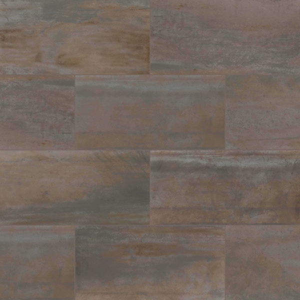 Msi Oxide Iron 24 In. X 48 In. Matte Porcelain Floor And Wall Tile, 2PK ...