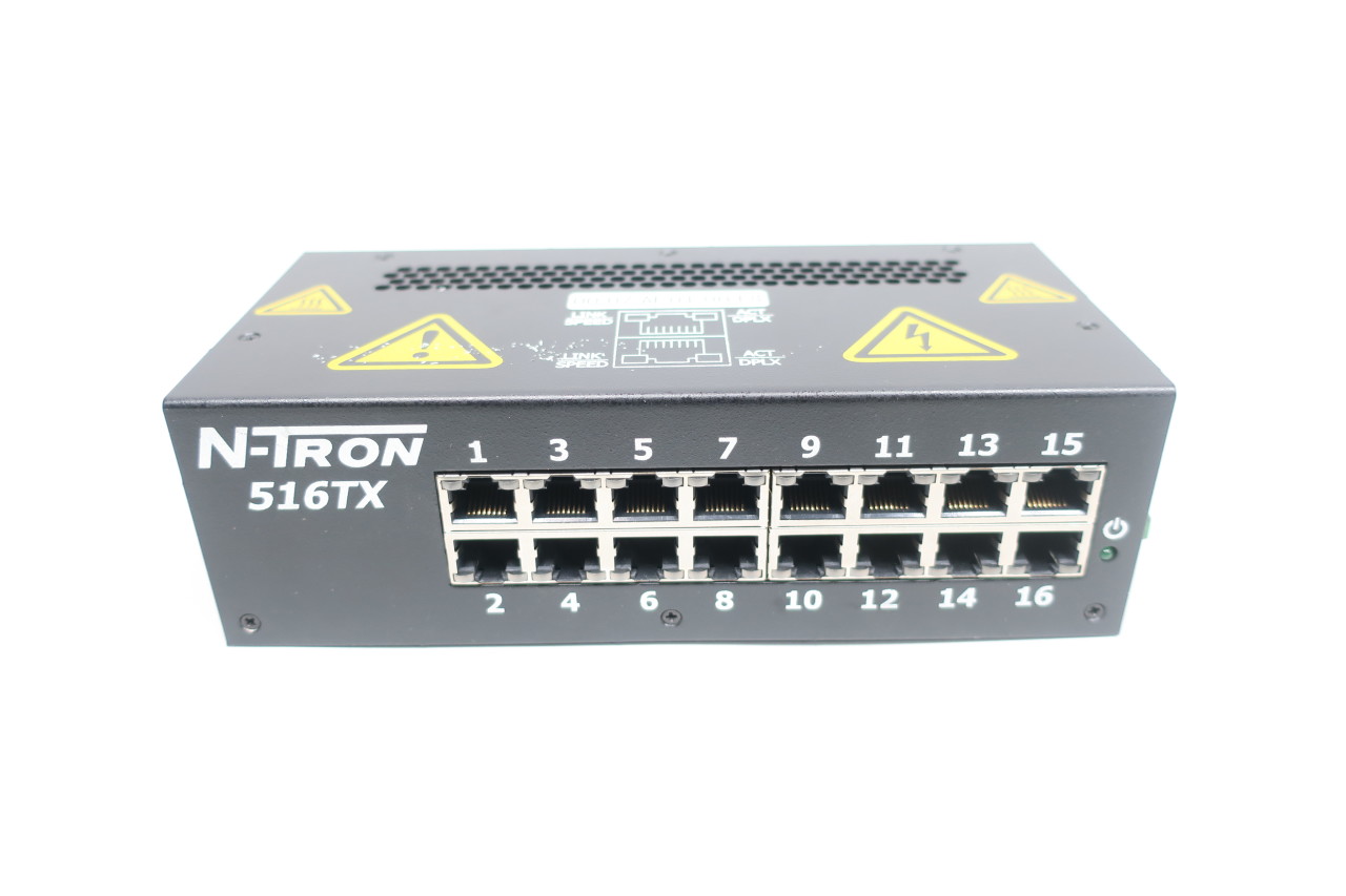 N-TRON 516TX-N 16-PORT SWITCH ETHERNET AND COMMUNICATION MODULE - MRO ...