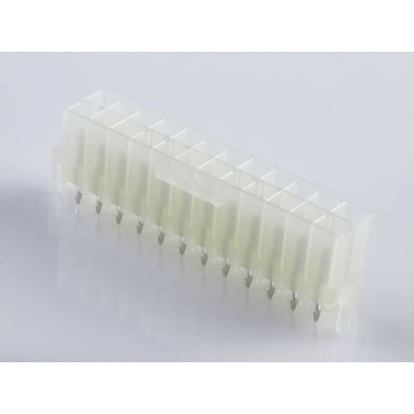 Molex Rectangular Power Connector, 24 Contact(S), Male, Solder Terminal ...