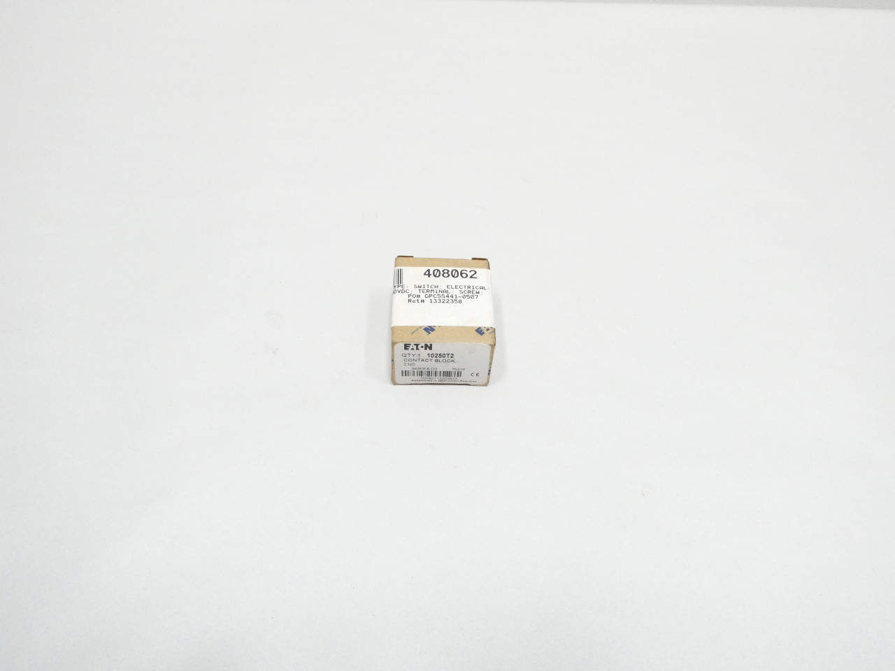 EATON 10250T2 2NO TERMINAL AND CONTACT BLOCK - MRO INDUSTRIAL