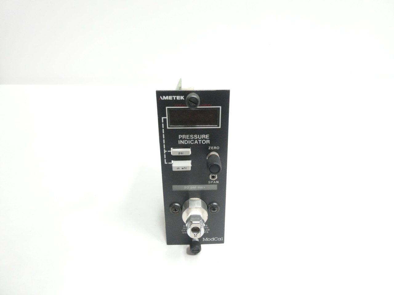 AMETEK 90DG30AB PRESSURE INDICATOR 30PSI OTHER PLC AND DCS MODULE - MRO ...