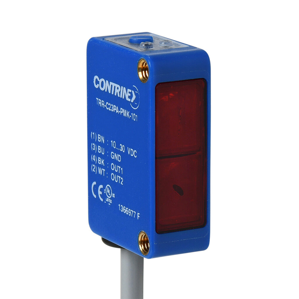 TRR-C23PA-PMK-101 - Contrinex photoelectric sensor, rectangular ...