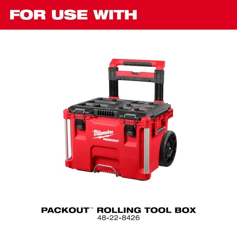 Milwaukee PACKOUT Low-Profile Handle for PACKOUT Rolling Tool Box - 48 ...