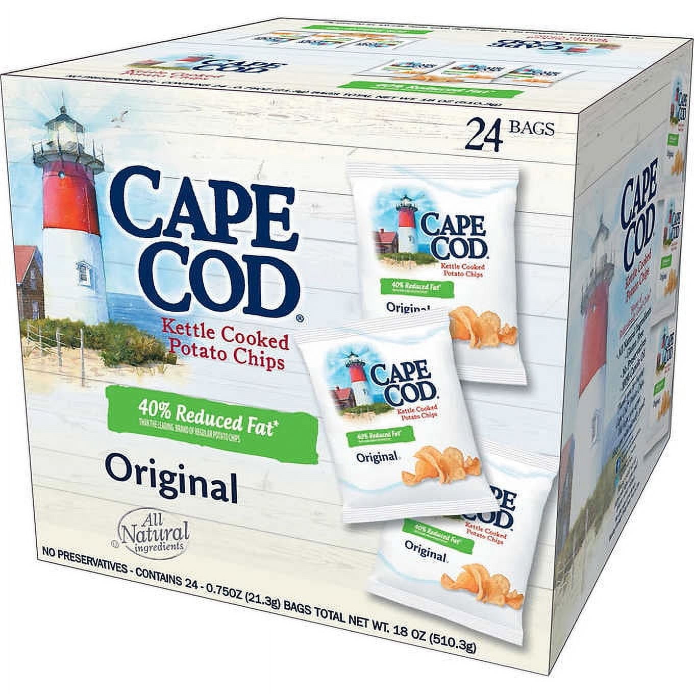 Papas Fritas Cape Cod, Original, 0.75 oz, 24 pzas. - MrSnack