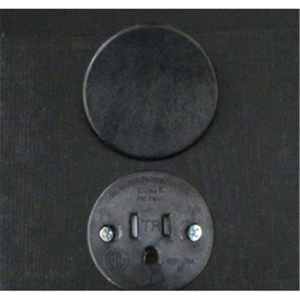 Sillites Sillites SILSCRMB 125 V Self Contained Receptacle; 15A - Black ...